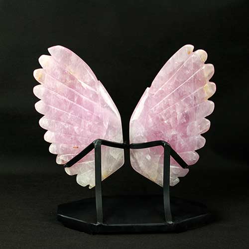 Rose Quartz Angel Wings