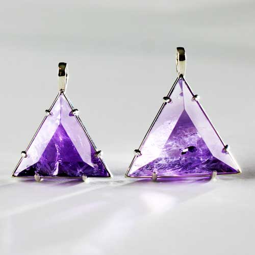 Amethyst Star of David Master-Cut Pendant - PurCrystal.com